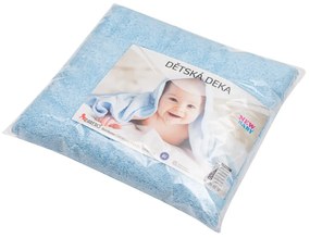 NEW BABY dětská deka 80x90 cm modrá