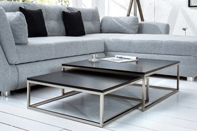 Sada 2 konferenčních stolků New Elements černá 75cm
