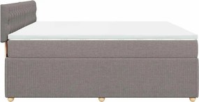 Box spring postel s matrací taupe 180x200 cm textil 3289846