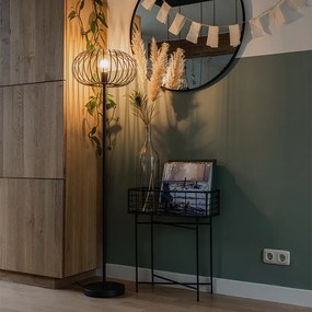 Designová stojací lampa černá - Johanna