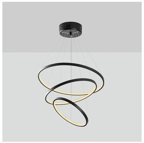 Černé LED závěsné svítidlo ø 50 cm Simit – Opviq lights