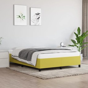 vidaXL Rám postele zelený 140 x 190 cm textil