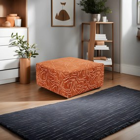 Atelier del Sofa Taburet Lora Pouffe - Orange, Oranžová