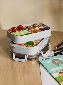 Sinsay - Lunch box s přihrádkami - šedá