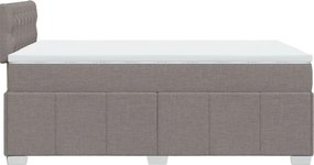Box spring postel s matrací taupe 120x190 cm textil 3287018