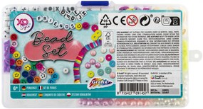 _Ostatní 1_ GRAFIX Navlékací korálky s přívěsky kreativní set výroba náramků v boxu plast 240021