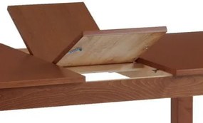Autronic Dřevěný jídelní stůl Jídelní stůl rozkládací 120+30x80x75 cm, barva třešeň (BT-6930 TR3)