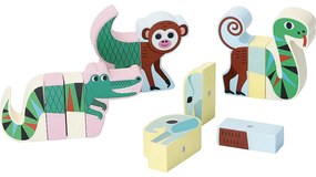Vilac Dřevěné magnetické puzzle zvířátka Jungle