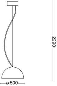 Ideal Lux - Lustr na lanku FOLK 1xE27/60W/230V pr. 50 cm hnědá