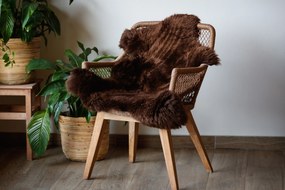 Wooline Ovčí kůže přírodní hnědá 115 x 80 cm