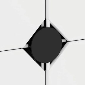 Dětská modulární skříň s 10 úložnými boxy černá PP 340582