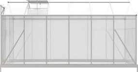 Skleník se základnou BestBerg BBGH-1206S / 7,05 m² / 371 × 190 × 206 cm / stříbrná