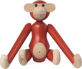 Figurka Kay Bojesen opice dřevěná mini červená