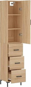 Skříň highboard dub sonoma 34,5 x 34 x 180 cm kompozitní dřevo 3198852