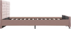 Rám postele růžový samet 180 x 200 cm 286828