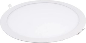 T-LED Bílý vestavný LED panel kulatý 300mm 24W 24V CCT 102203