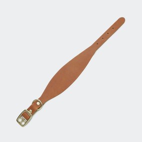 Cloud7 Kožený obojek pro chrty Camel Gold Velikost: M