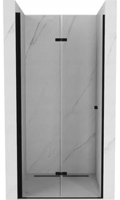 Mexen Lima skládací sprchové dveře 80 cm, transparentní, černé - 856-080-000-70-00