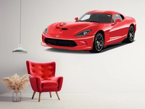 Dodge Viper textilní přelepitelná samolepka na zeď 47 x 22 cm