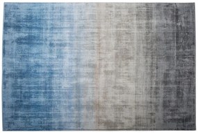 Koberec šedě-modrý 140 x 200 cm krátkovlasý ERCIS Beliani