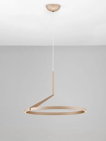 Hliníkové LED stmívatelné závěsné svítidlo v růžovo zlaté barvě ø 60 cm Tilia – Nova Luce