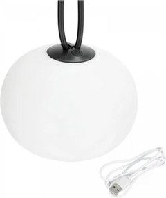 LED Stm. nabíjecí venkovní svítidlo VENEZIA LED/1,5W/5V 2500K IP54 2600mAh černá