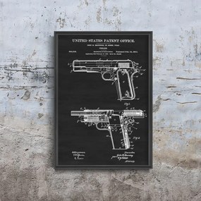 Designovy plakát Designovy plakát Colt střelné zbraničky Patent USA USA