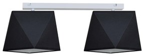 Stropní svítidlo Diamond, 2x textilní stínítko (mix 5 barev), (výběr ze 2 barev konstrukce), p