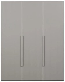 Šedá modulární skříň v dekoru ořechu 165x210x58 cm Rens – WOOOD
