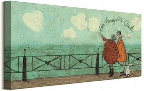 Sam Toft Mraky Moře – obraz na plátně 30x60 cm