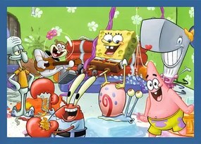TREFL Puzzle SpongeBobův život 4v1 / 35+48+54+70 dílků / 28,5 x 20,5 c