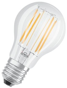 3 ks průhledná LED žárovka E27 7,5 W CLASSIC A, studená bílá