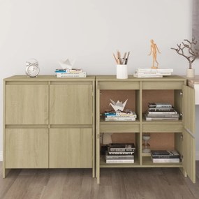 Příborníky 2 ks dub sonoma 70 x 41 x 75 cm kompozitní dřevo 3098091