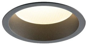LED2 2250433CS Zeta XS, černé svítidlo pro zapuštění, 10W LED 3000K CASAMBI, ⌀10,3cm, IP44