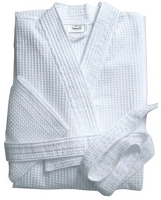 Jerry Fabrics Vaflový župan JF bílá velikost S