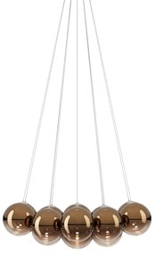 Lodes 22123 4627 Random Cloud 14 ø23, závěsné svítidlo LED 14 x 5W 2700K, bronzové sklo, rozměr 103x91cm