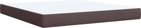 Box spring postel s matrací tmavě hnědá 180x200 cm textil 3290563