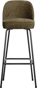 Khaki sametová barová židle (výška sedáku 79 cm) Vogue – WOOOD
