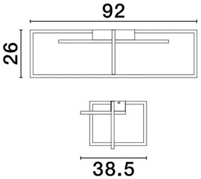 Designové stropní svítidlo Clea 2 bílé