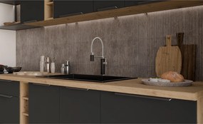 ARIA ac | horní kuchyňská skříňka 60x60 GN-108 1F (45°) rohová s policemi | 60x60 cm | EXTRA VYSOKÁ | artisan/černá