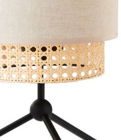 TK LIGHTING Sada osvětlení - BOHO, sestava č. 2, béžová/slámová/černá