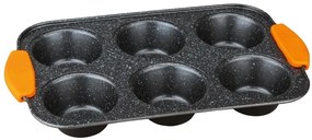 BERLINGERHAUS Forma na muffiny 6 ks silikonové rukojeti 29 x 18 x 3 Granit Diamond Line BH-1137