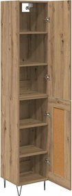 Vysoký bufet Artisanový dub 34,5 x 34 x 90 cm Kompozitní dřevo 3402727