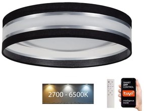 Belis | LED Stmívatelné stropní svítidlo SMART CORAL LED/24W/230V Wi-Fi Tuya černá + DO | BE0874