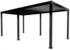 Outdoor Creations Hliníkovo-ocelová pergola s vyčnívajícimi lamelami ALUSTEEL 300x600cm 6 stojek Barva: Bílá RAL 9016
