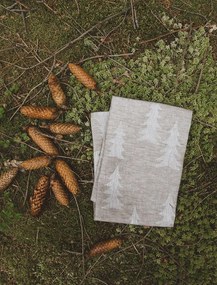 Fine Little Day Lněná utěrka Gran Sand  47 × 70 cm, béžová barva, textil