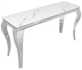 Noble Home Stříbrný konzolový stolek Modern Barock 145 cm