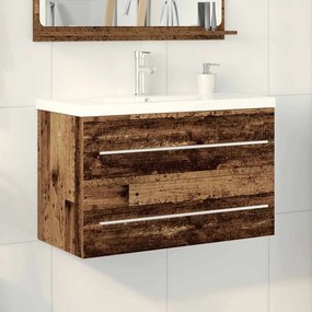 Skříňka pod umyvadlo 2 ks Staré dřevo 80 x 38,5 x 48 cm 3333135