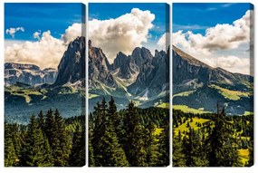 Vícedílný obraz Pohled Na Italské Dolomity 3D Nedostatek Nedostatek Plátno Canvas 60x40