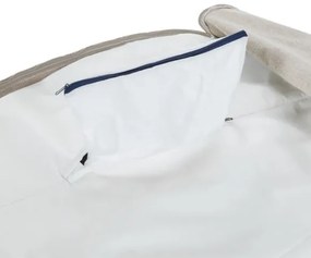Sedací vak Klííídek LUX s taburetem béžová